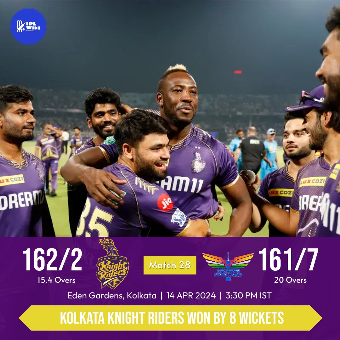 KKR vs LSG Match Highlights | KKR Won By 8 Wickets | IPL 2024